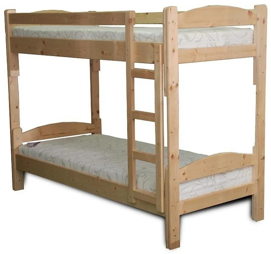 Dřevěná patrová postel