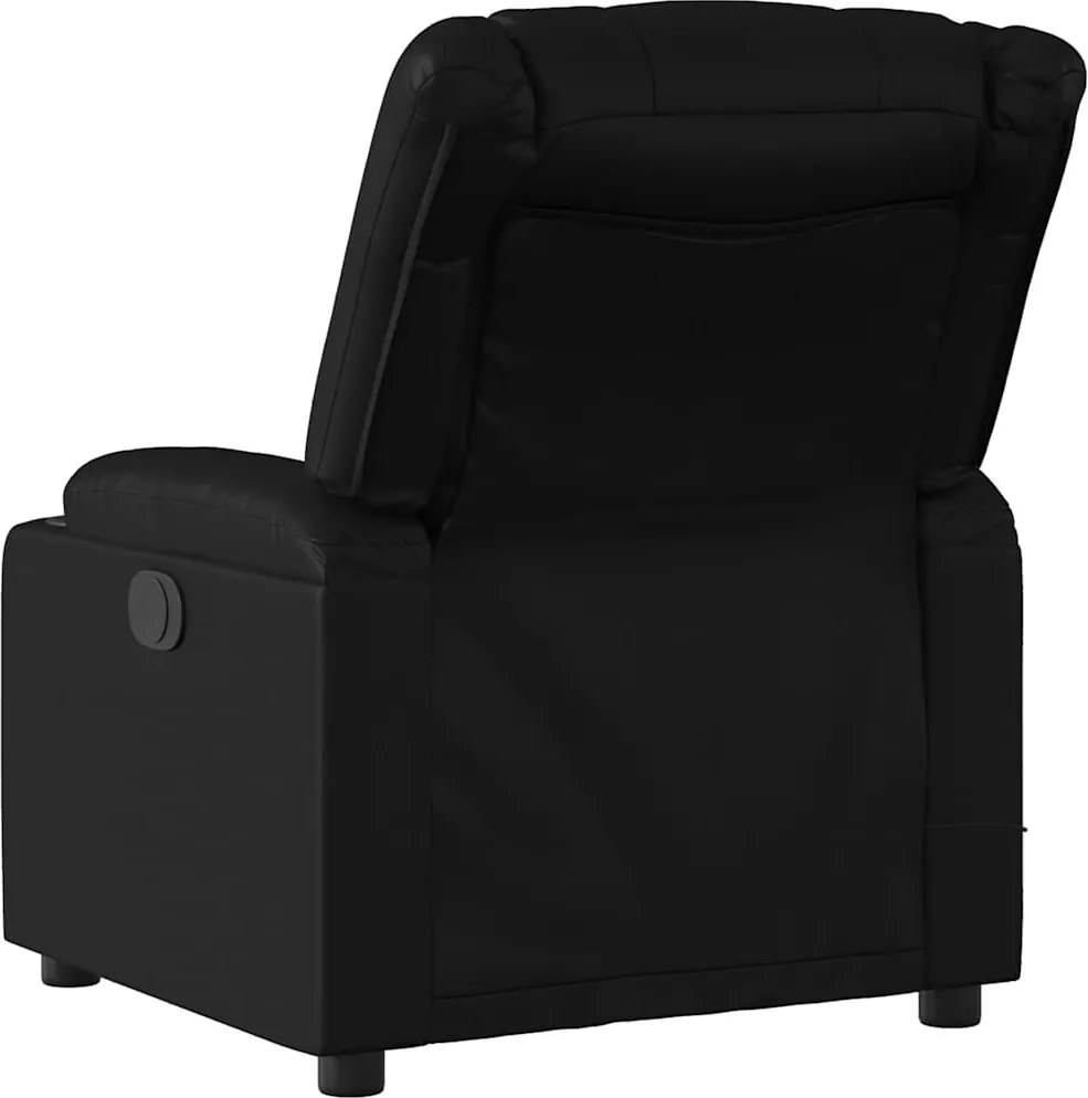Masážní polohovací křeslo černé, umělá kůže 3206879