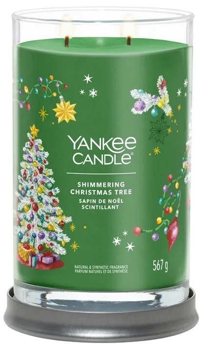 Yankee Candle Tumbler velký Shimmering Christmas Tree, 567g