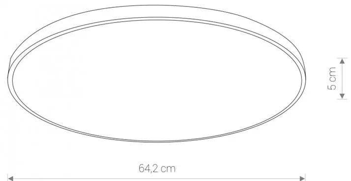 Svítidlo Nowodvorski AGNES ROUND LED 64W WHITE 8210