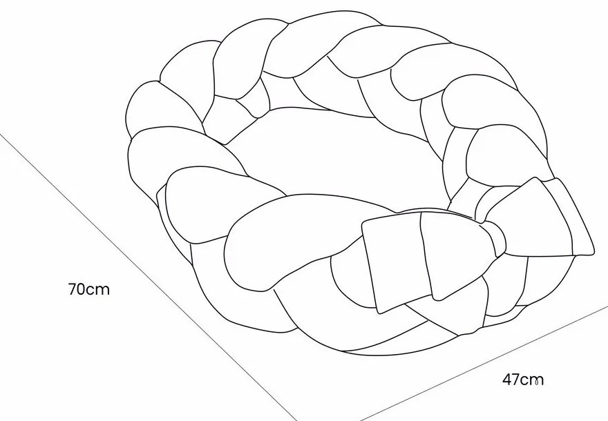 Šedé hnízdečko pro miminko 47x70 cm – Meowbaby