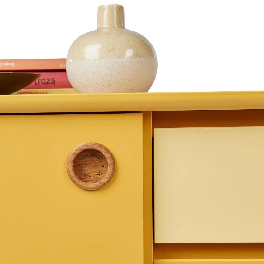 Hořčicově žlutá lakovaná komoda Tom Tailor Color Box 114 x 44 cm