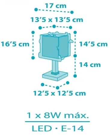 Dalber 63351N - LED Dětská lampička ROCKET 1xG4/4W/230V pestrobarevná