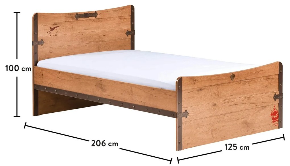 Čilek Dětská postel 120x200 cm Pirate