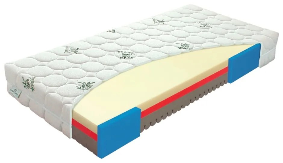 Středně tvrdá pěnová matrace 100x200 cm Comfort Senior – Materasso