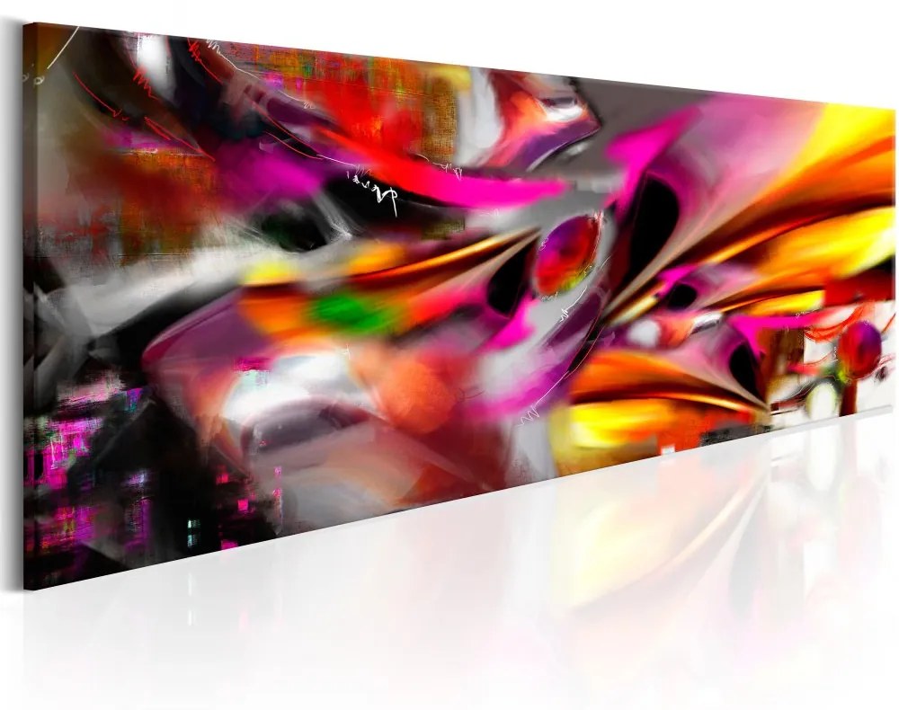 Obraz na plátně Bimago - Fiery Expression 120x40 cm