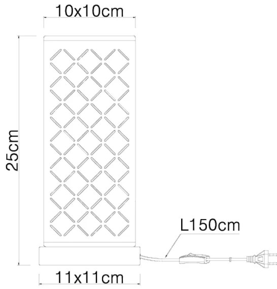 GLOBO 15229T1 - Stolní lampa CLARKE 1xE14/40W/230V