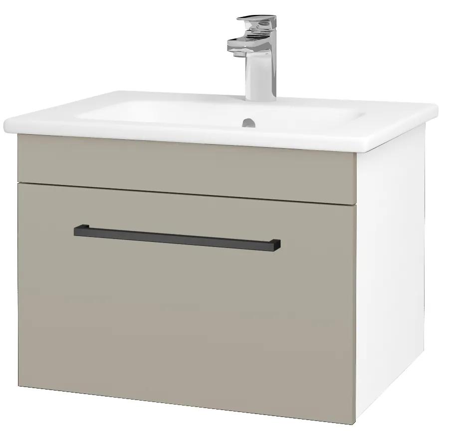 Dřevojas Koupelnová skříň ASTON SZZ 60 Varianta: N01 Bílá lesk / Úchytka T01 / D15 Nebraska