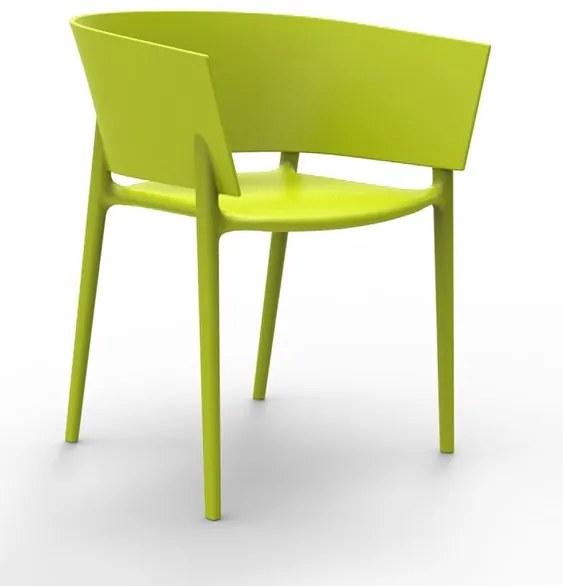 VONDOM - Židle AFRICA s područkami - zelená