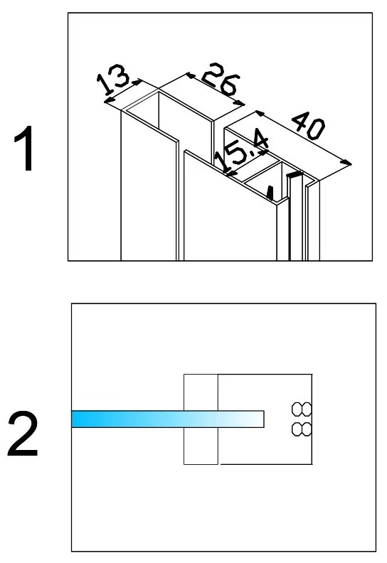 BPS-koupelny Posuvné sprchové dveře HYD-PD03D 120 černá/transparent pro instalaci do niky - bez vaničky