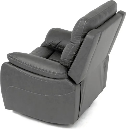 Polohovací křeslo šedé, elektrické TV-4094 GREY3