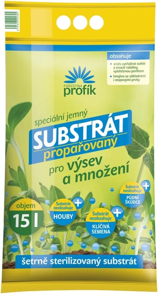 FORESTINA profík Propařovaný Substrát pro výsev a množení 15 l