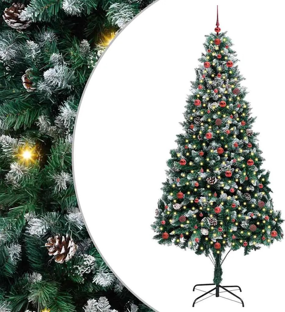 Umělý vánoční stromeček Zelená 240 cm PVC, ocel a plast 3396282