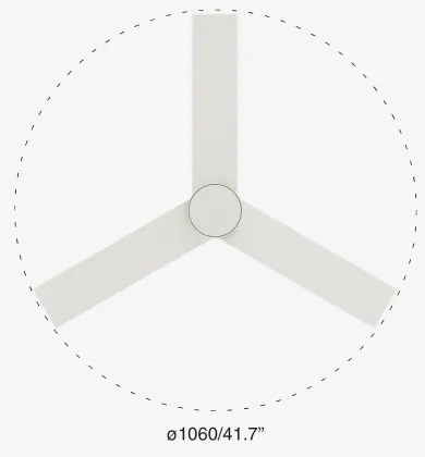 FARO 34295-1TW- LED Stmív. ventilátor RUDDER S LED/18W/230V 2700/4000/6500K + DO