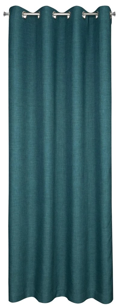 ZATEMŇOVACÍ ZÁVĚS NA KROUŽCÍCH TERRA COLLECTION MOROCCO 140X250 CM TYRKYSOVÁ
