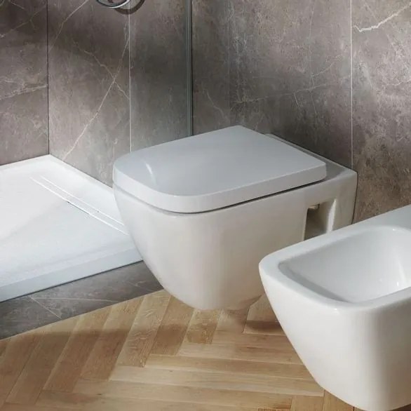 Geberit Selnova Square WC závěsné Rimfree se sedátkem SoftClose, bílá