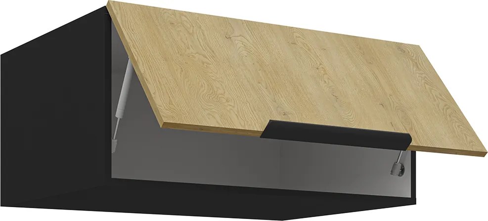 CREMONA cc | horní skříňka 80 NAGU-36 1F výklopná | 80 cm | HLUBOKÁ | černá/cremona