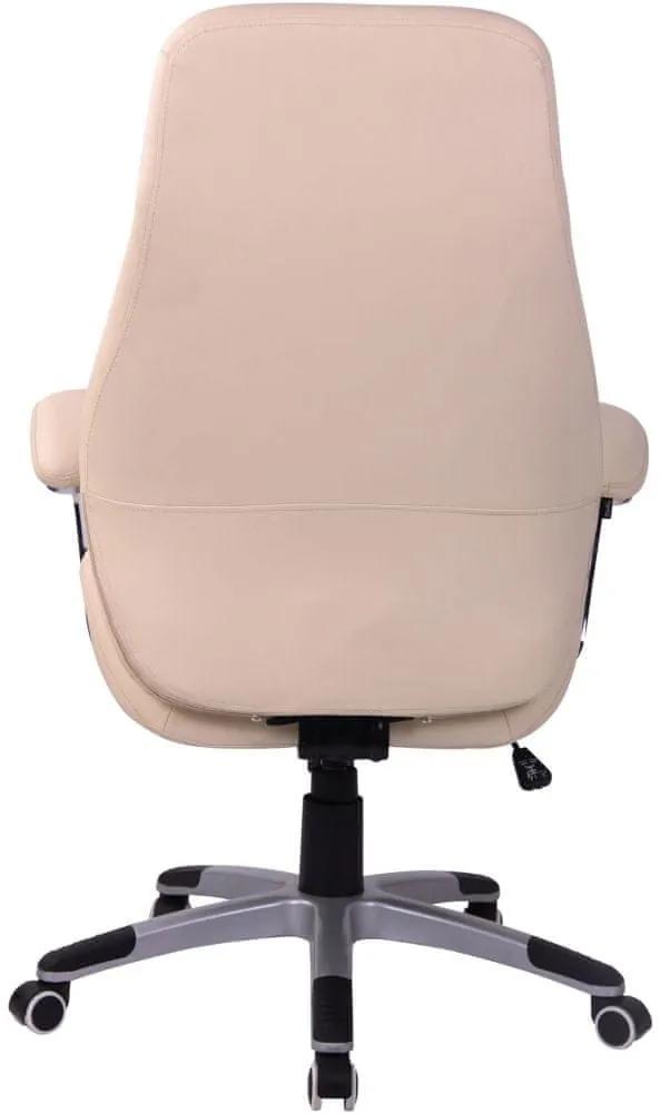 Bhm germany Kancelářská židle Layton, syntetická kůže, krémová