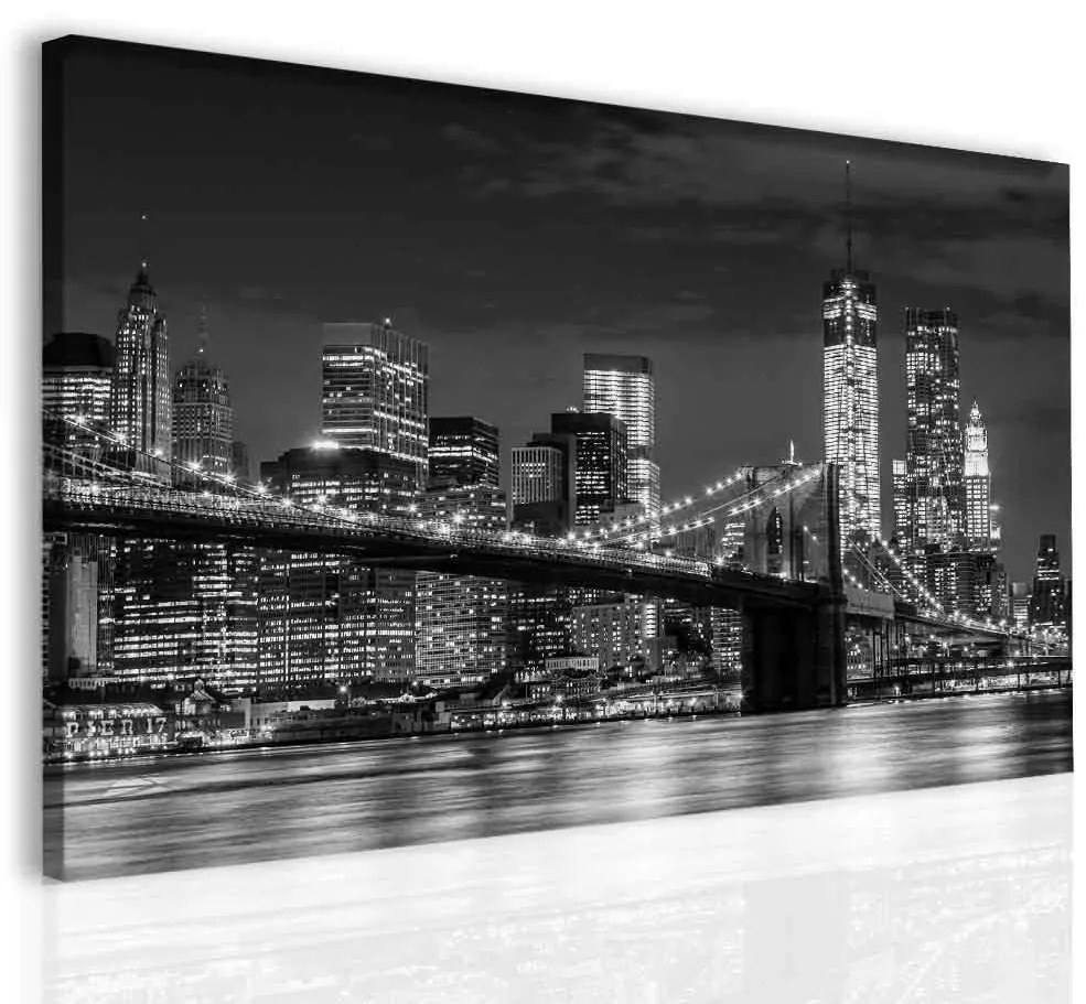 Obraz Brooklyn Bridge Velikost (šířka x výška): 180x120 cm