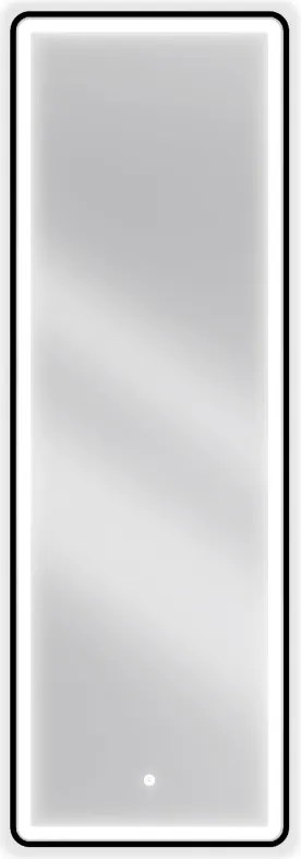 Mexen Coro, LED koupelnové zrcadlo s podsvícením a černým rámem 50x150 cm, 6000K, ochrana proti zamlžování, 9817-050-150-611-70