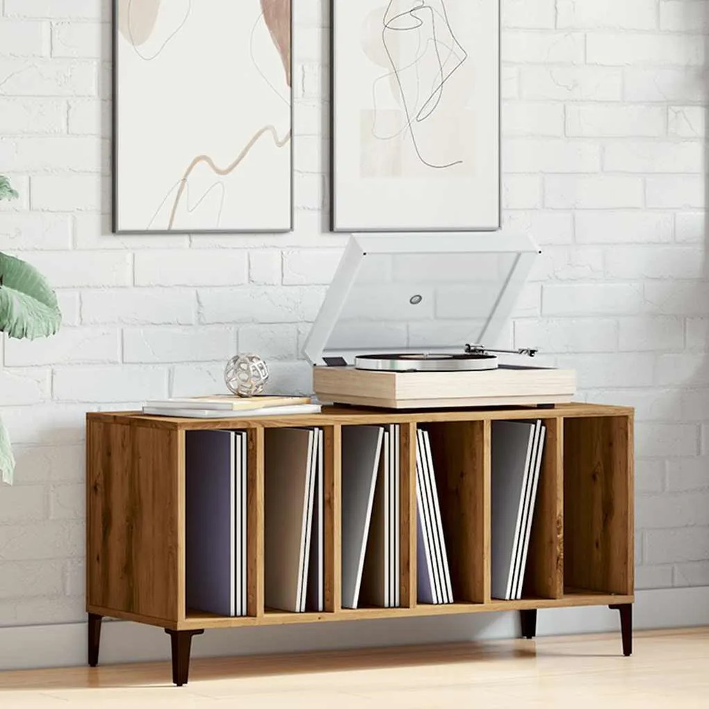 Skříňka Na Lp Desky Dub Artisan 100X38X48 Cm Kompozitní Dřevo