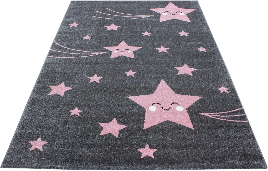 Dětský kusový koberec Kids 610 Pink | růžový Typ: kulatý 160 cm