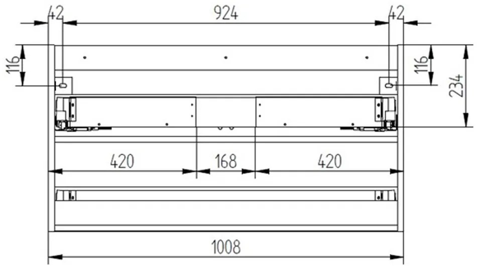 Mereo Aira koupelnová skříňka bez umyvadla 101 cm dub CN742S