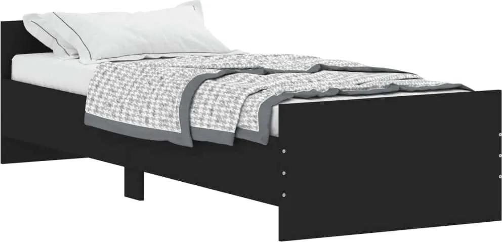 vidaXL Rám postele 75 x 190 cm Small Single kompozitní dřevo [835947] Barva: Bílá