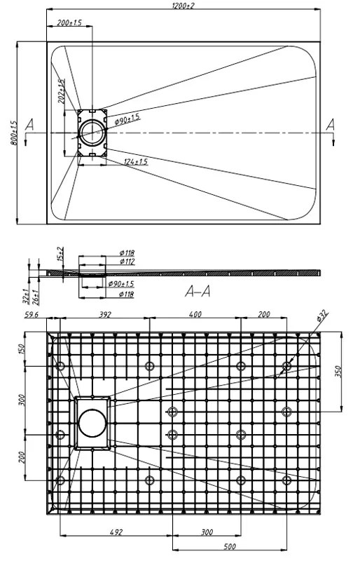 BPS-koupelny Obdélníková akrylátová sprchová vanička HYD-OSV-JUKO 120x80 bílá