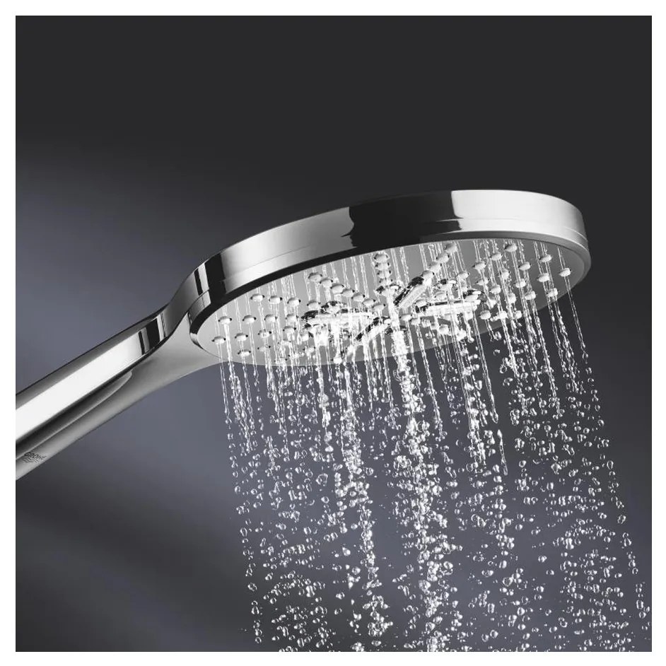 Grohe Rainshower SmartActive 150 - Sprchový set s tyčí 600 mm a se 3 proudy, 9,5 l/min omezovač průtoku, chrom 26592000