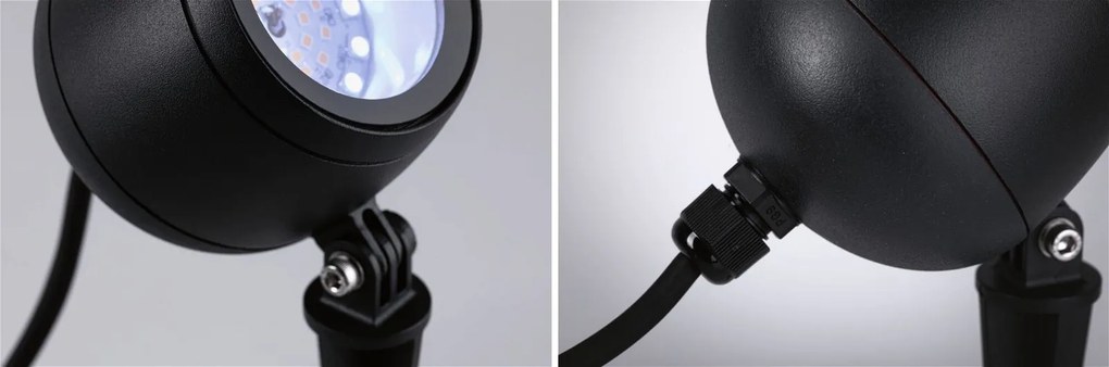 P 94769 Plug & Shine LED bodové zahradní světlo Smart Home Zigbee Kikolo IP65 RGBW+ 6,2W antracit - PAULMANN