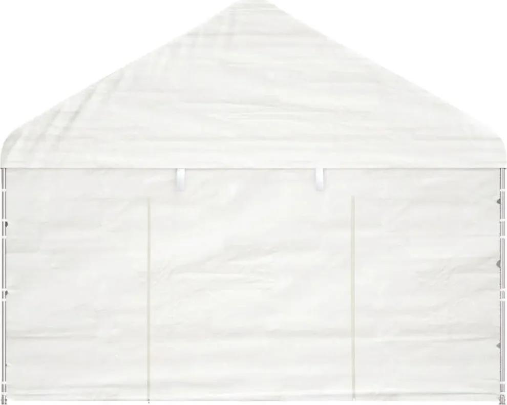 vidaXL Altán se střechou bílý 6,69 x 4,08 x 3,22 m polyethylen [3155487]