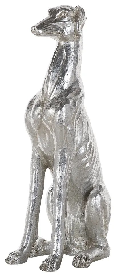 Dekorativní figurka stříbrná 80 cm GREYHOUND