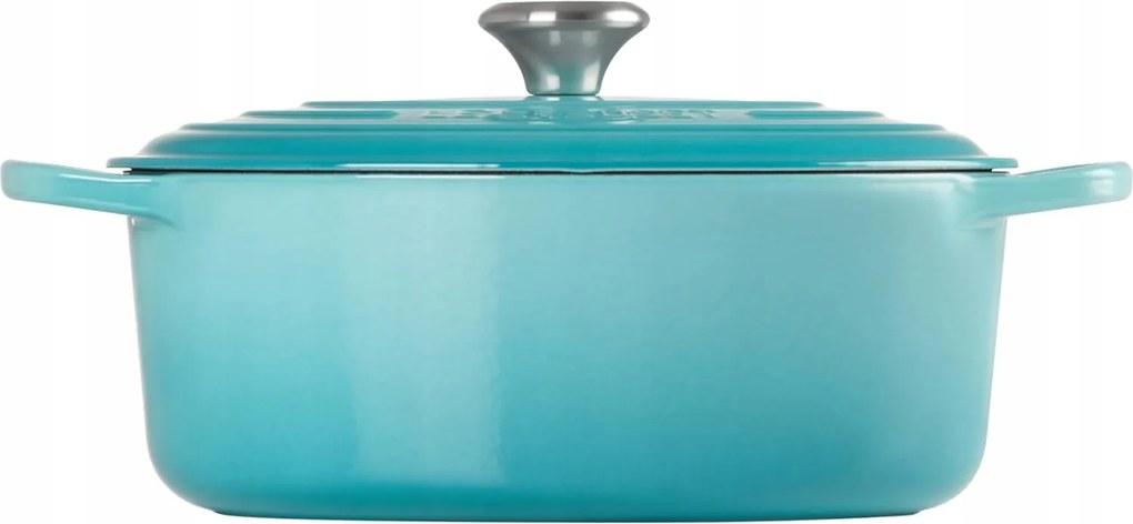 Pekáč oválný litinový Le Creuset 4,7 l, barva tyrkysová