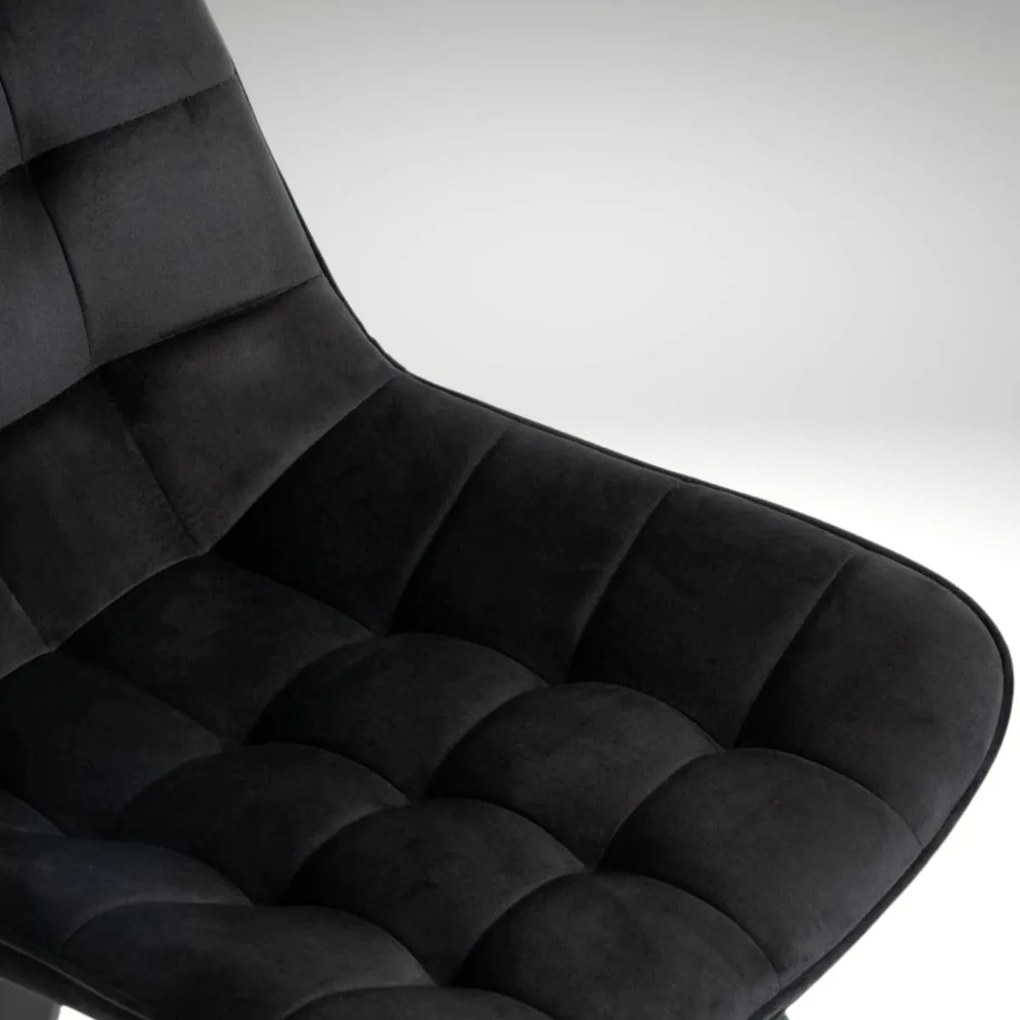 Vikio Jídelní set pro 4 osoby 160x90 cm dub noha X černá židle VJS236-4C-S