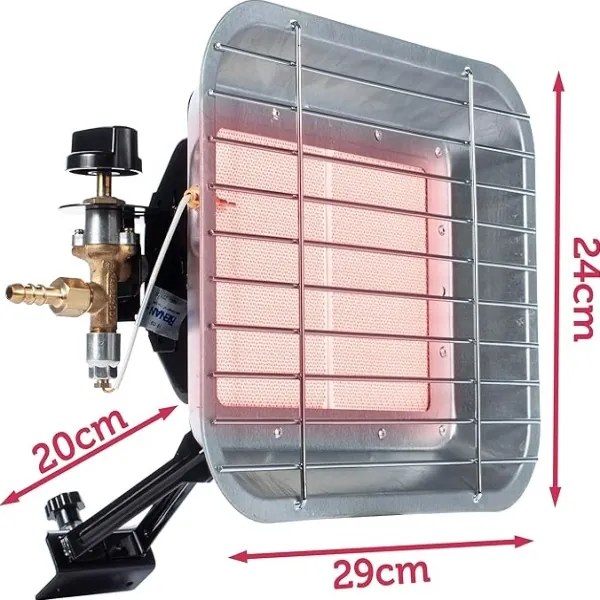 Plynový keramický ohřívač 4500W