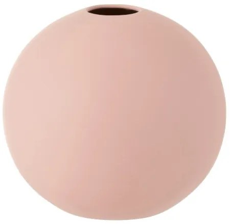 Růžová keramická váza Ball - Ø 25*23,5 cm
