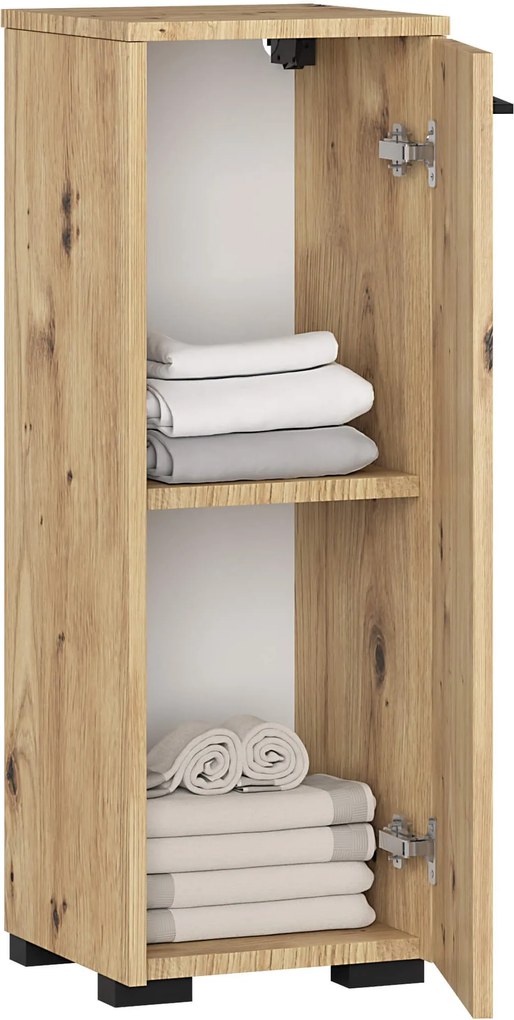 Koupelnová skříňka Fin S30 1D 30 cm dub - výběr z 4 provedení