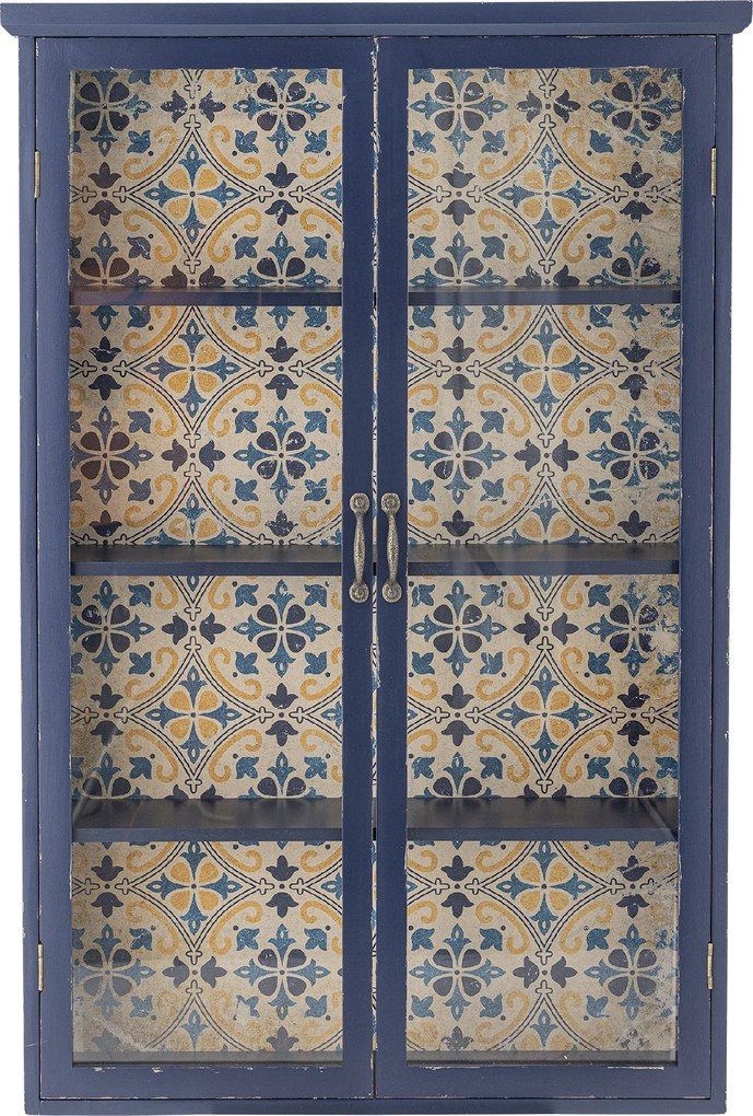 BLOOMINGVILLE Kabinet HAZEM modrý 122x81 cm
