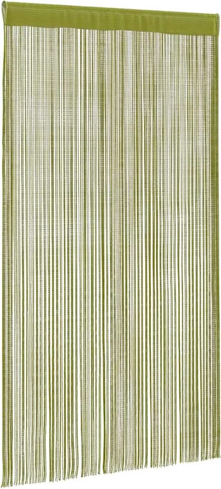 Provázkové záclony, 2 ks, 140x250 cm, zelená 132413