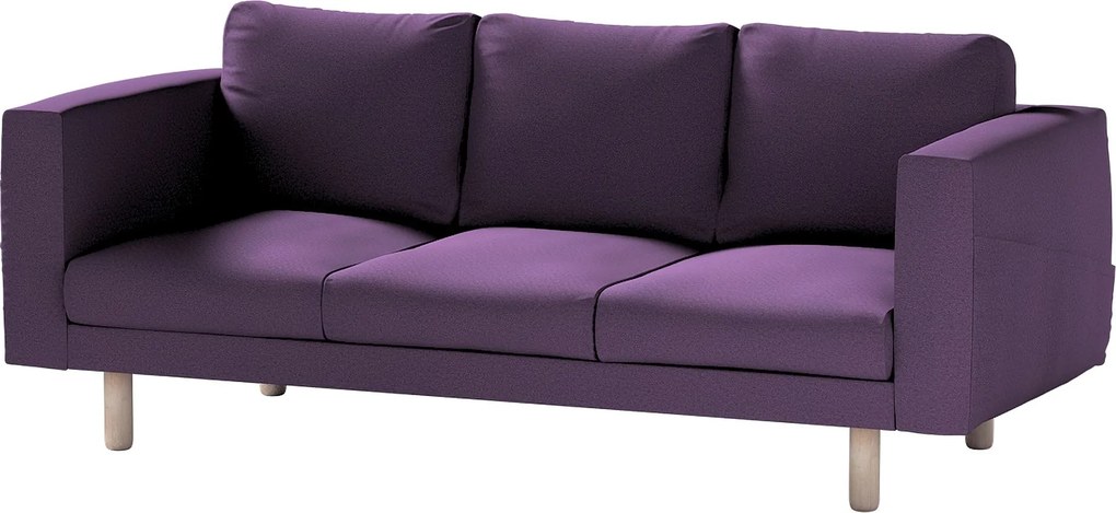 Potah na pohovku IKEA Norsborg 3-místná barva fialová látka pletený vzor