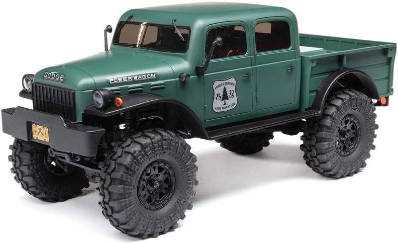 Rc auto axial scx24 dodge power wagon 1940 1:24 4 wd zelený