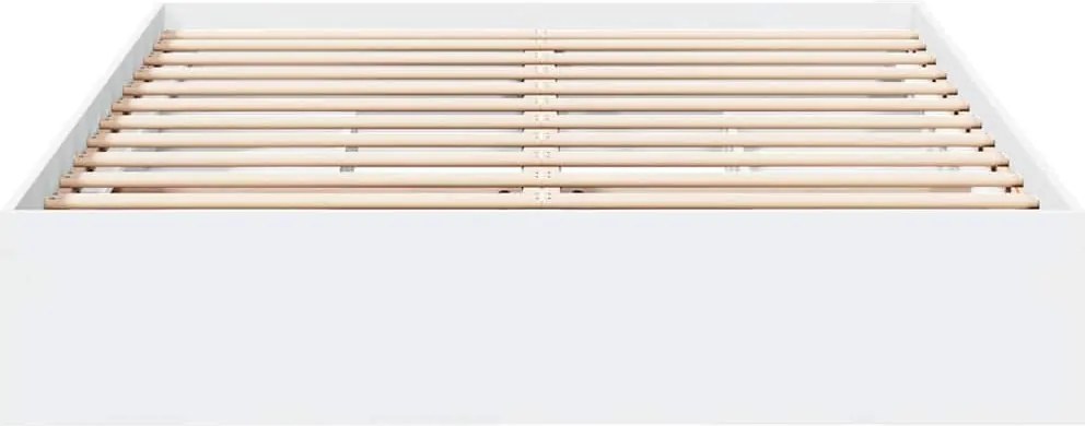 Rám postele se zásuvkami bílý 150 x 200 cm kompozitní dřevo 3280650