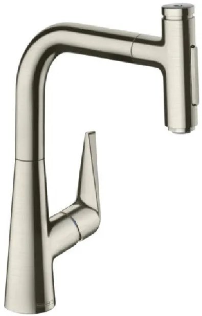 Hansgrohe Talis Select M51 - Dřezová baterie M5117-H220 s výsuvnou sprškou, sBOX, vzhled nerezu 73868800