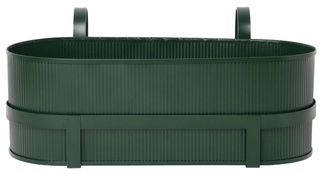 FERM LIVING Závěsný truhlík Bau Balcony Box, Dark Green