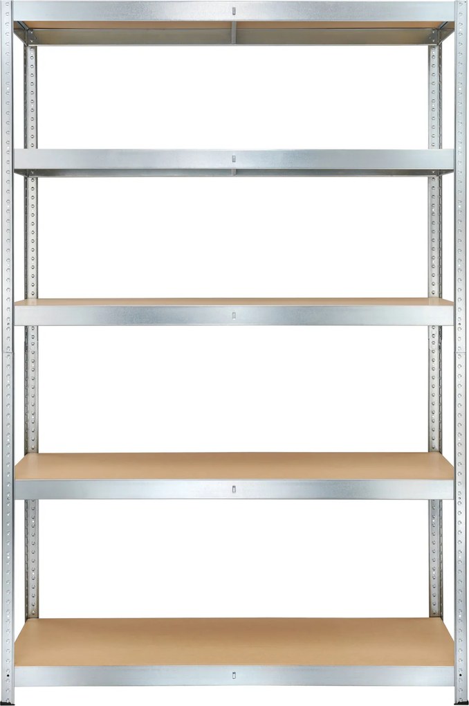 Parkside® Vysokozátěžový regál s 5 policemi, 180 x 120 x 40 cm