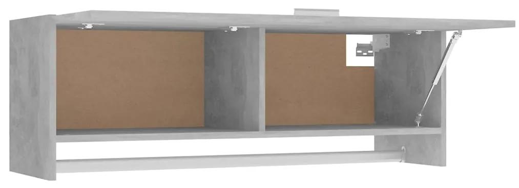 Šatní skříň betonově šedá 100 x 32,5 x 35 cm kompozitní dřevo