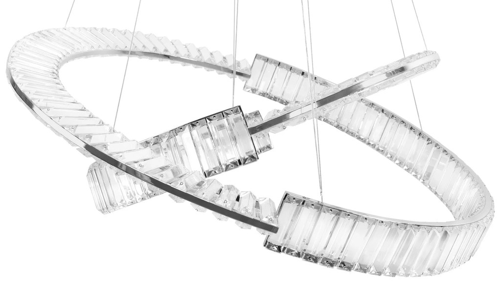 Toolight Toolight, LED křišťálové stropní svítidlo APP1525-CP60/80, chrom, OSW-06973