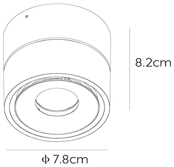 Lucide 35911/08/30 - LED Stmívatelné bodové svítidlo YUMIKO LED/10W/230V černá