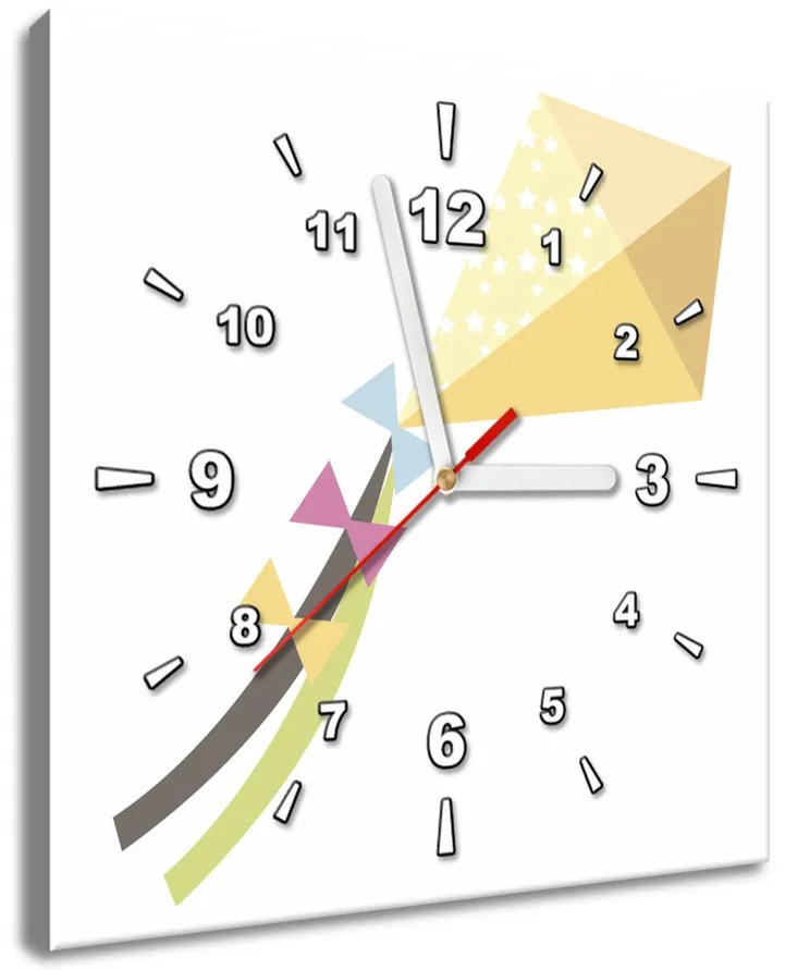 Gario Obraz s hodinami Šarkan Rozměry: 40 x 40 cm